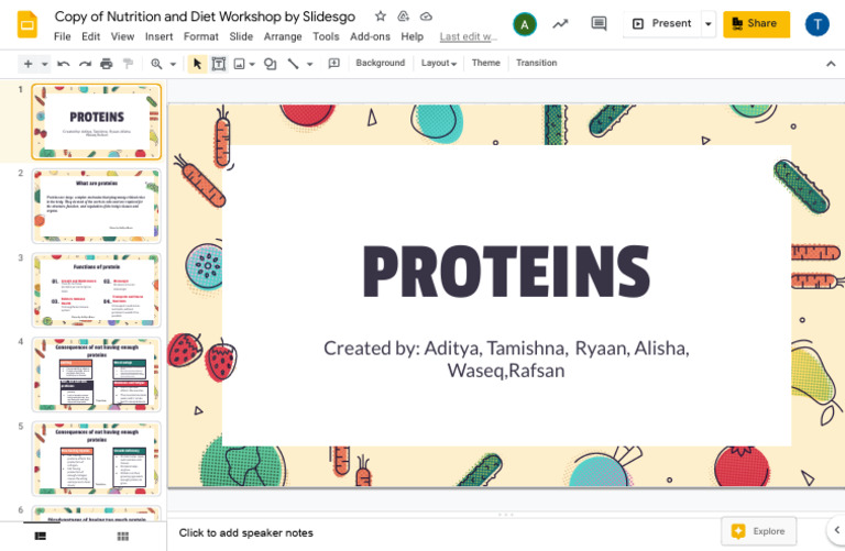 Nutrition and Diet Workshop by Slidesgo - Google Slides 2 | PDF | Proteins | Nail (Anatomy)