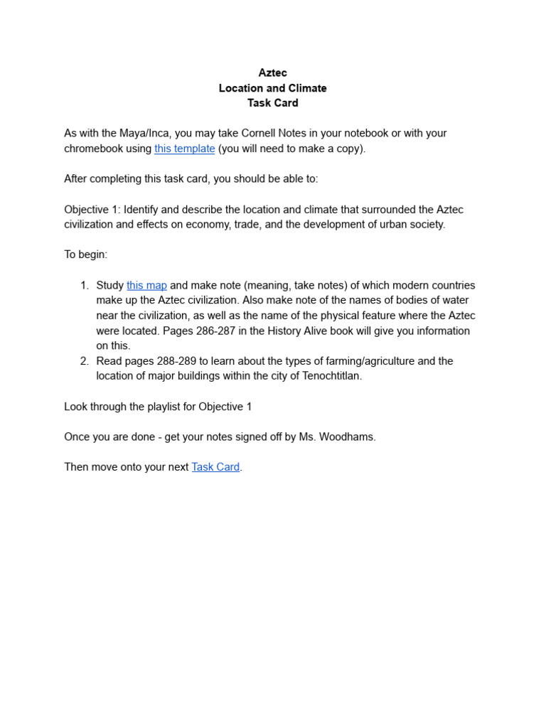 Aztec Location - Geography | PDF