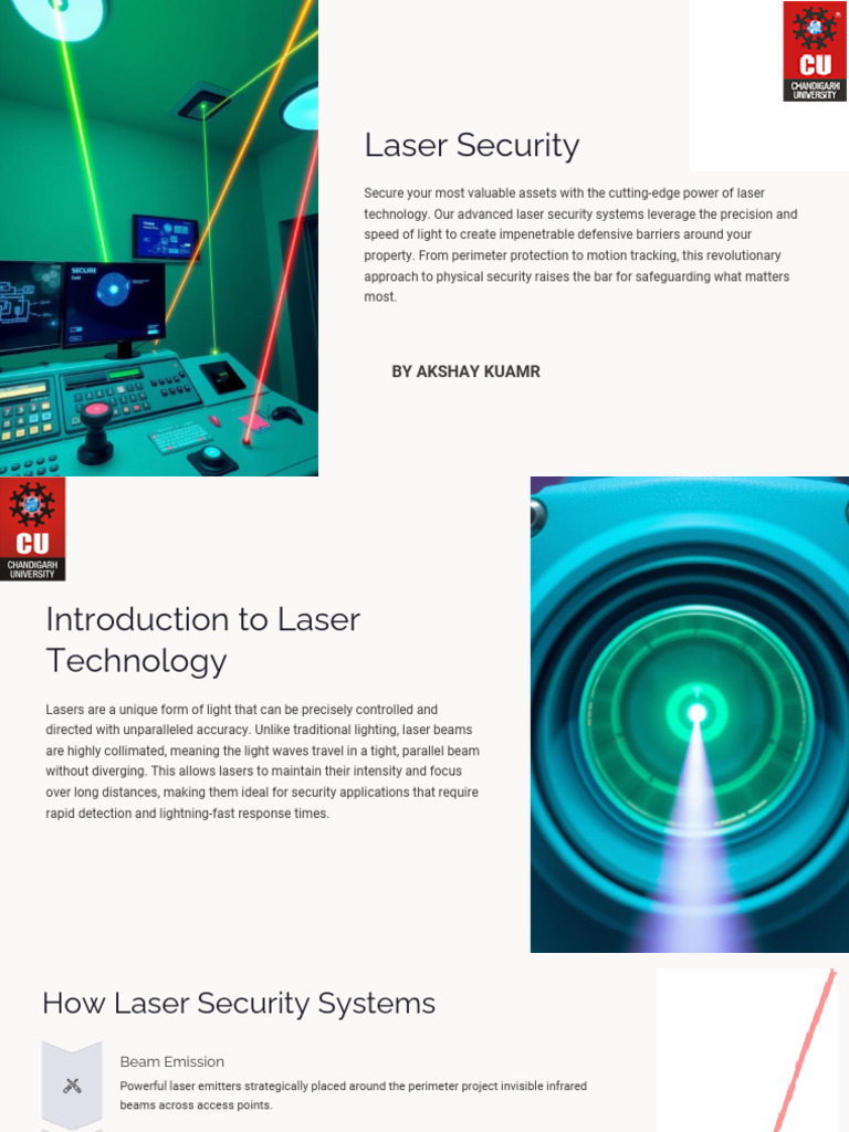 Laser-Security-System.pptx | PDF | Security Alarm | Physical Security