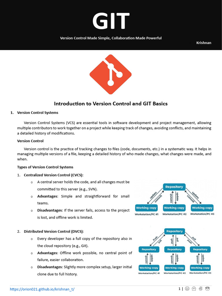 Git According To Syllabus Pdf Version Control Computer File