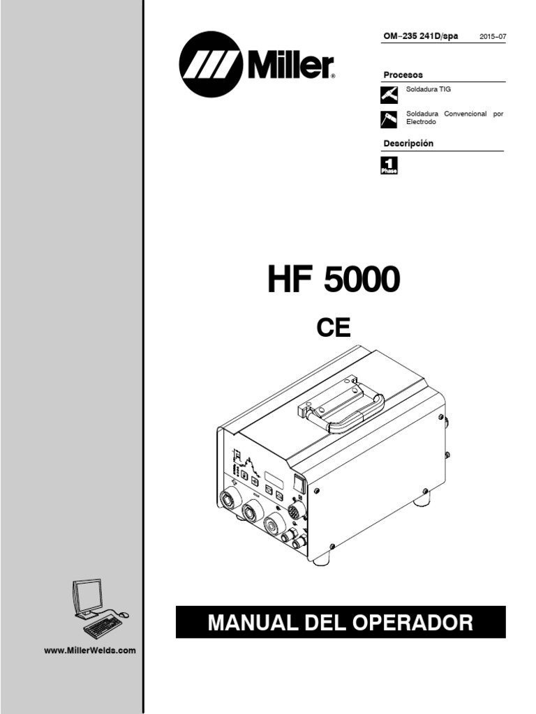Manual HF5000 | PDF | Soldadura | Construcción