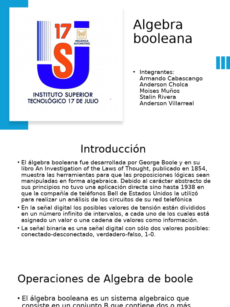 Algebra Booleana Todo | PDF