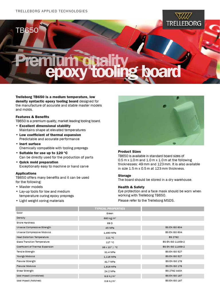 TB650 Pro Tooling Board Overview | PDF | Epoxy | Adhesive