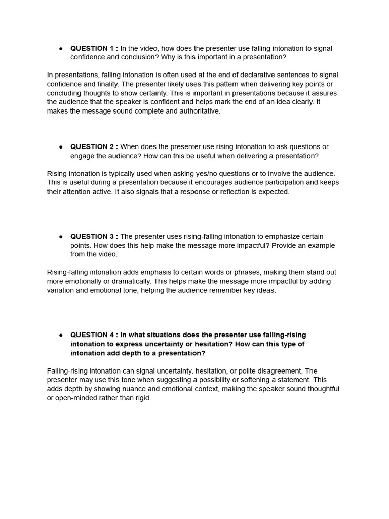 Pitching Activity 2 (Intonation) | PDF