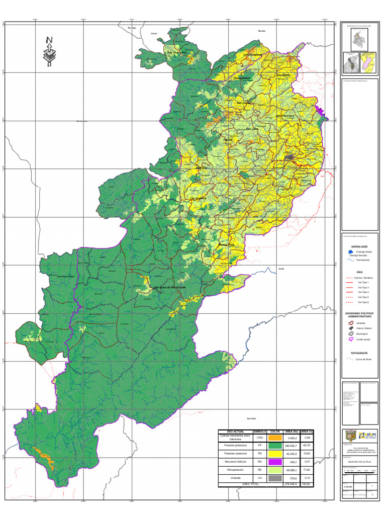 Mapa de Uso Actual en Santa Rosa del Sur | PDF