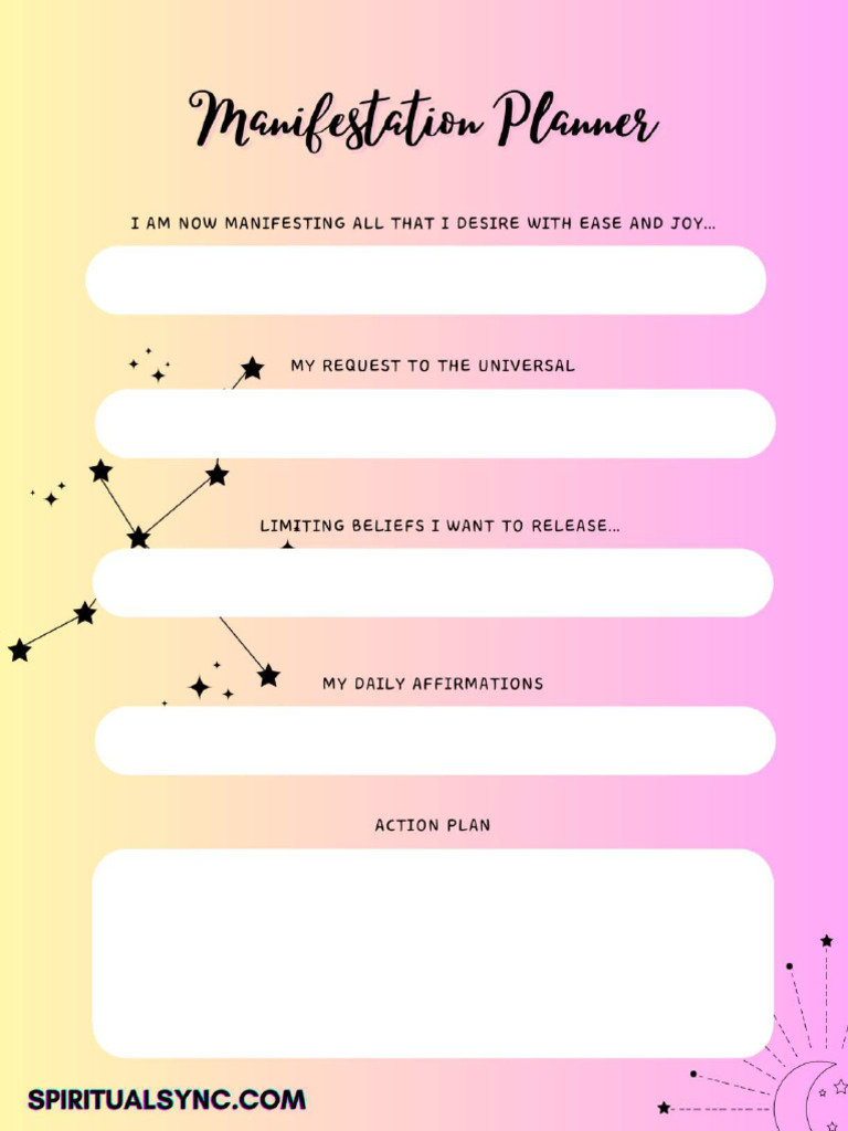 Free Manifestation Journal Templates | PDF