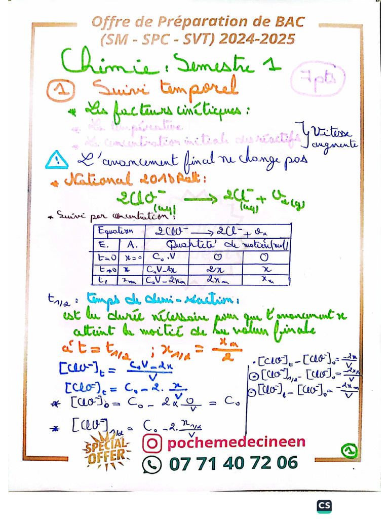 Astuces Chimie Semestre 1 by Medical Student | PDF