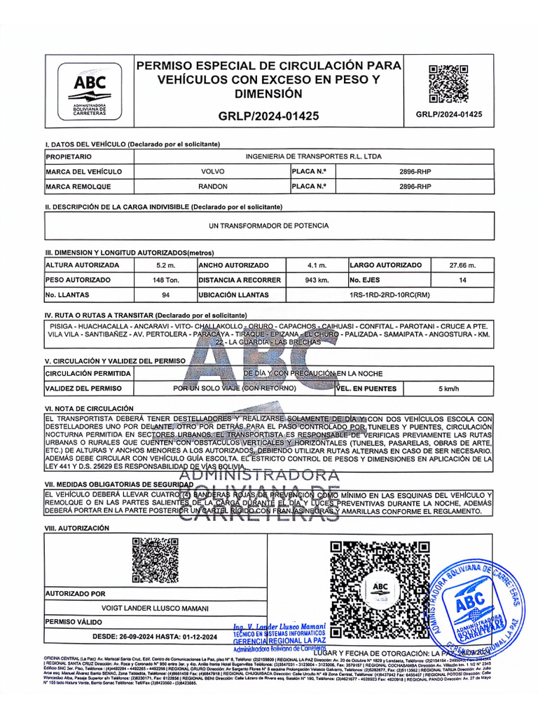 Permiso 2896-RHP | PDF