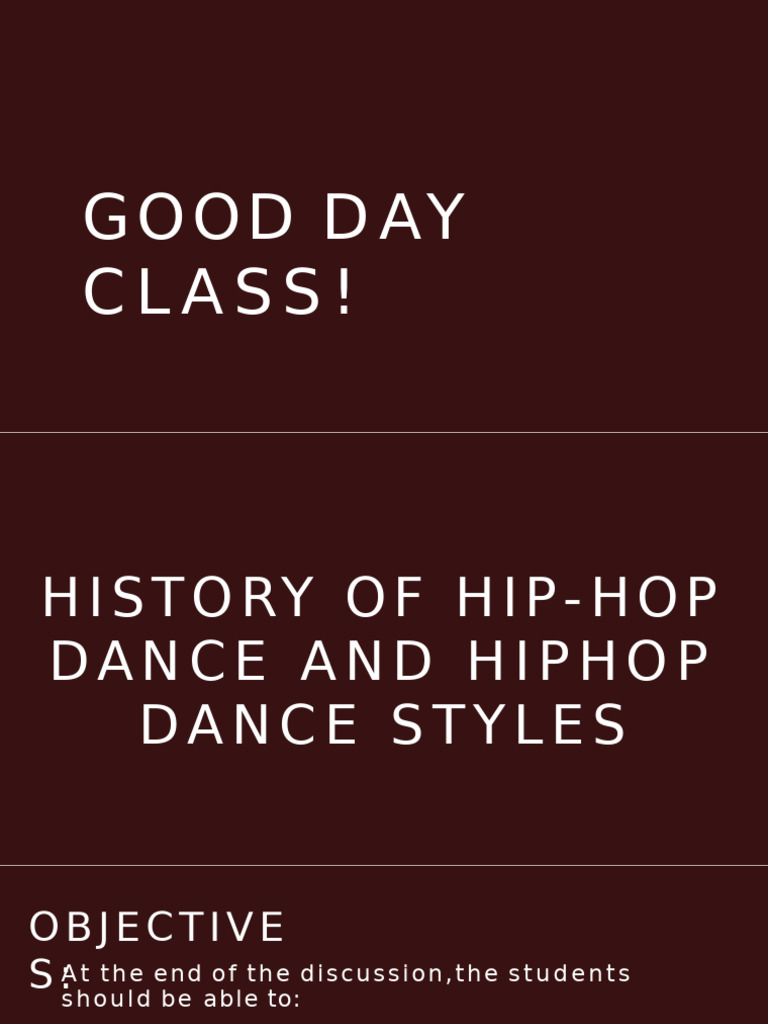 History and Styles of Hip-Hop Dance | PDF | Hip Hop Music | American ...