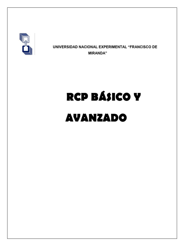 RCP Basico y Avanzado PDF | PDF | Reanimación cardiopulmonar | Paro cardíaco