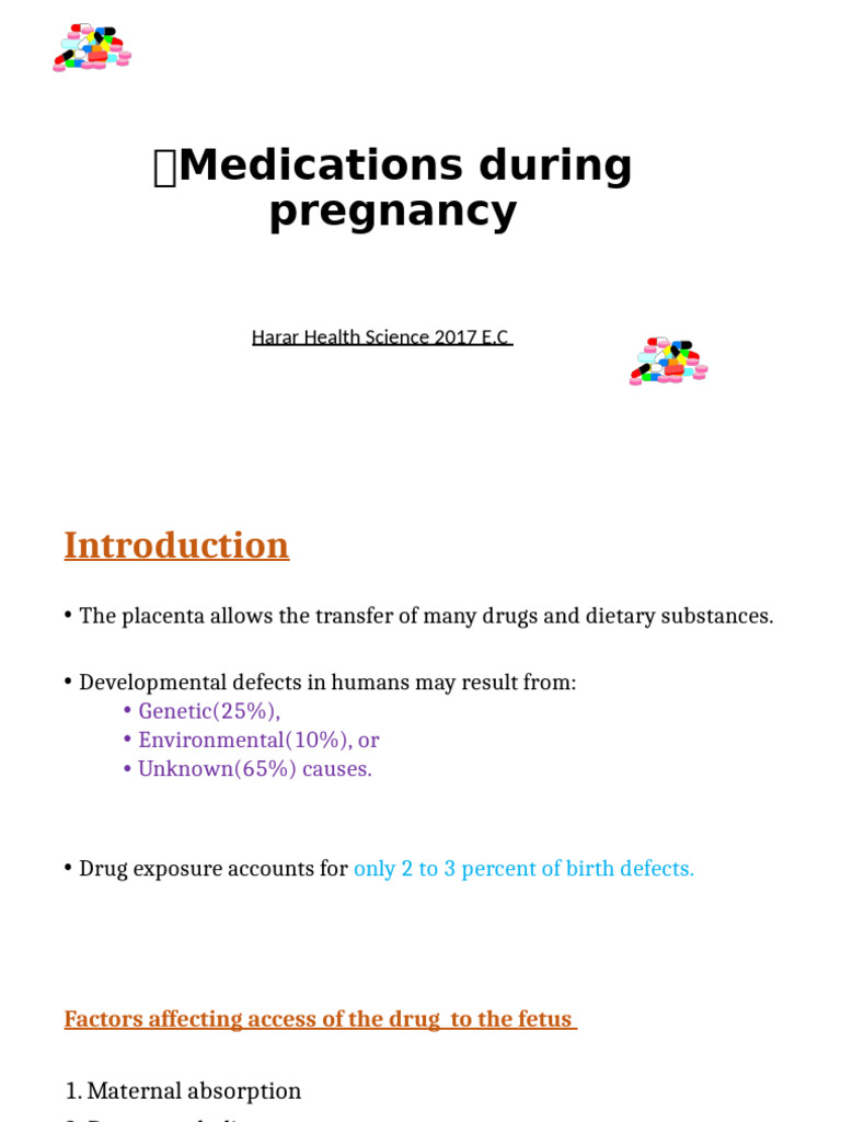 Medications and Pregnancy Safety Guide | PDF | Pregnancy | Medical ...