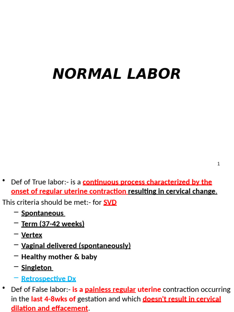 06) Normal Labor and Delivery | PDF | Childbirth | Motherhood