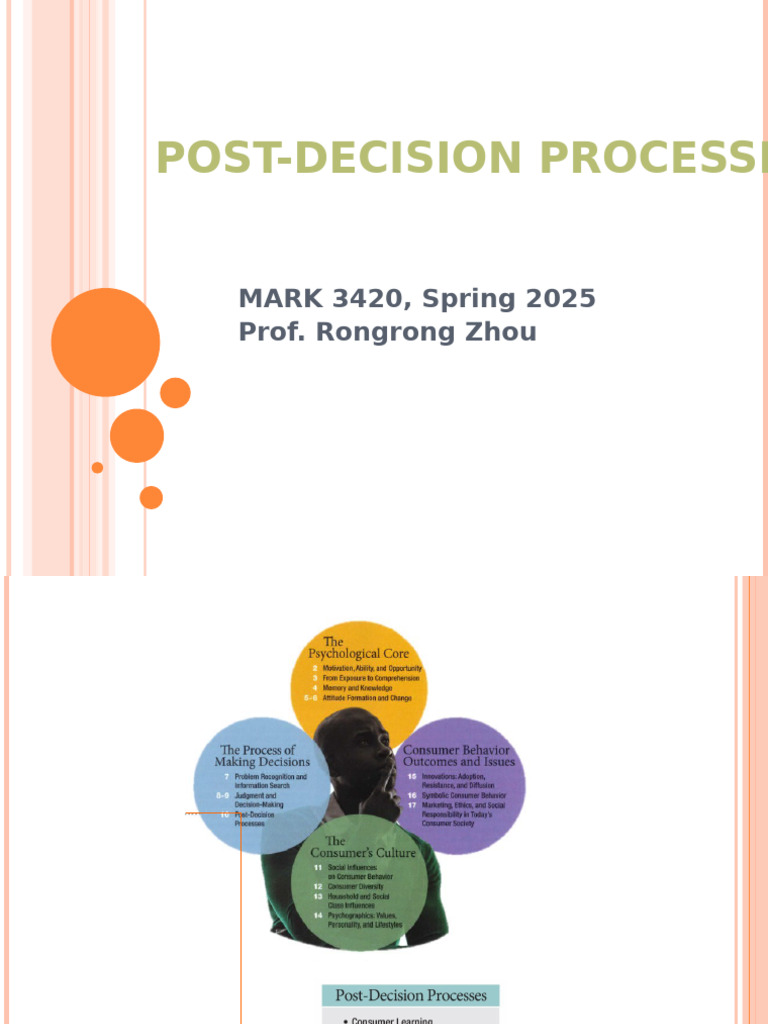 Class 7 - Post-Decision | PDF | Cognitive Science | Behavioural Sciences