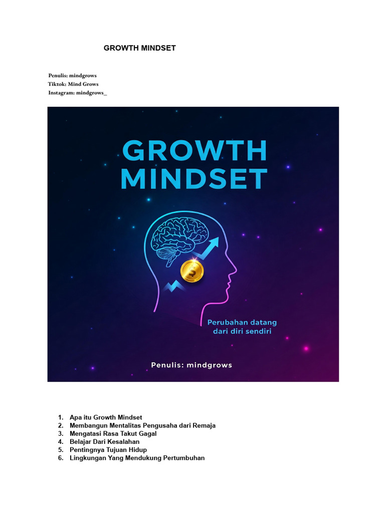 Growth Mindset | PDF