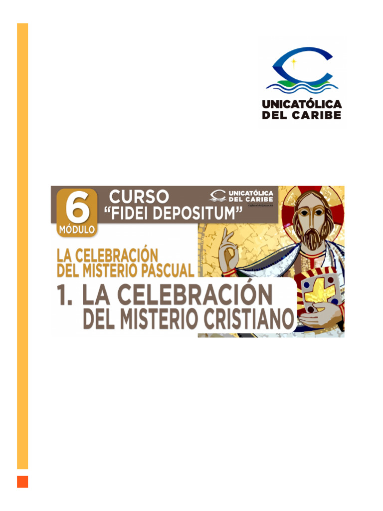 FDM6 1. La Celebracion Del Misterio Cristiano | PDF | eucaristía ...