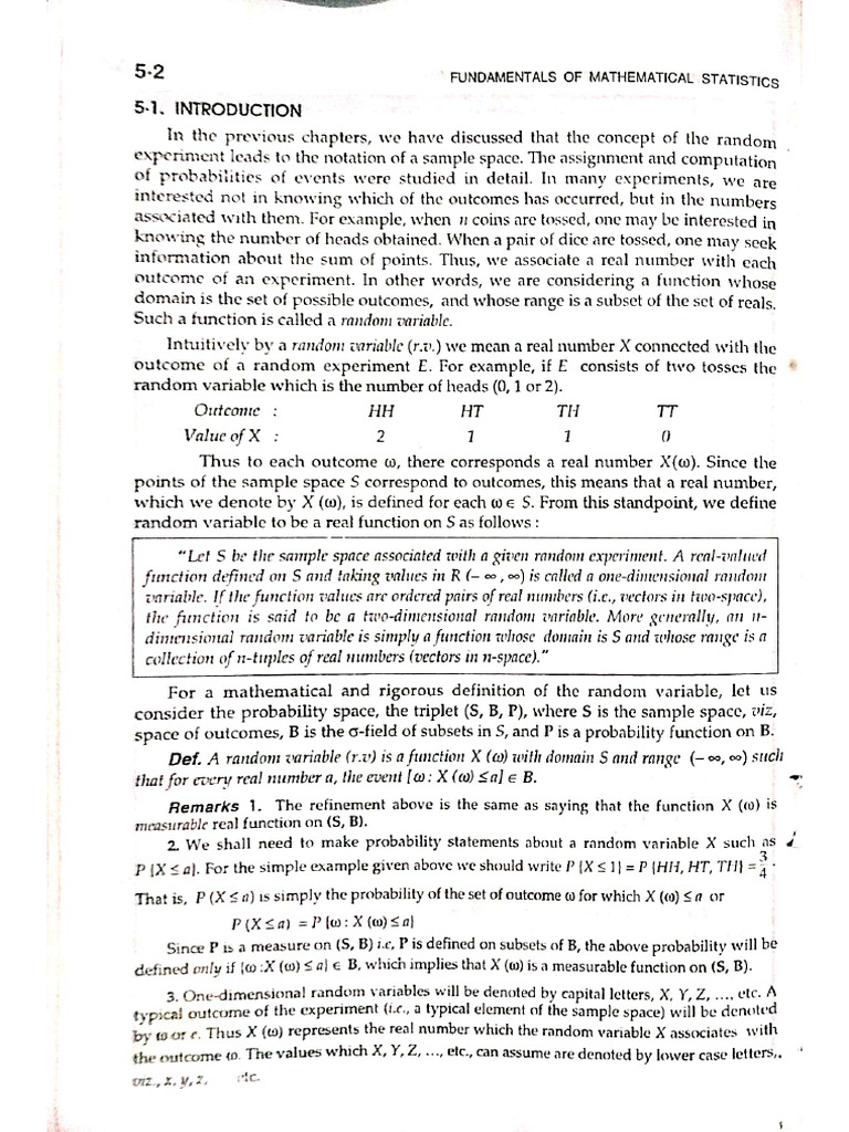 Random Variables 2 | PDF