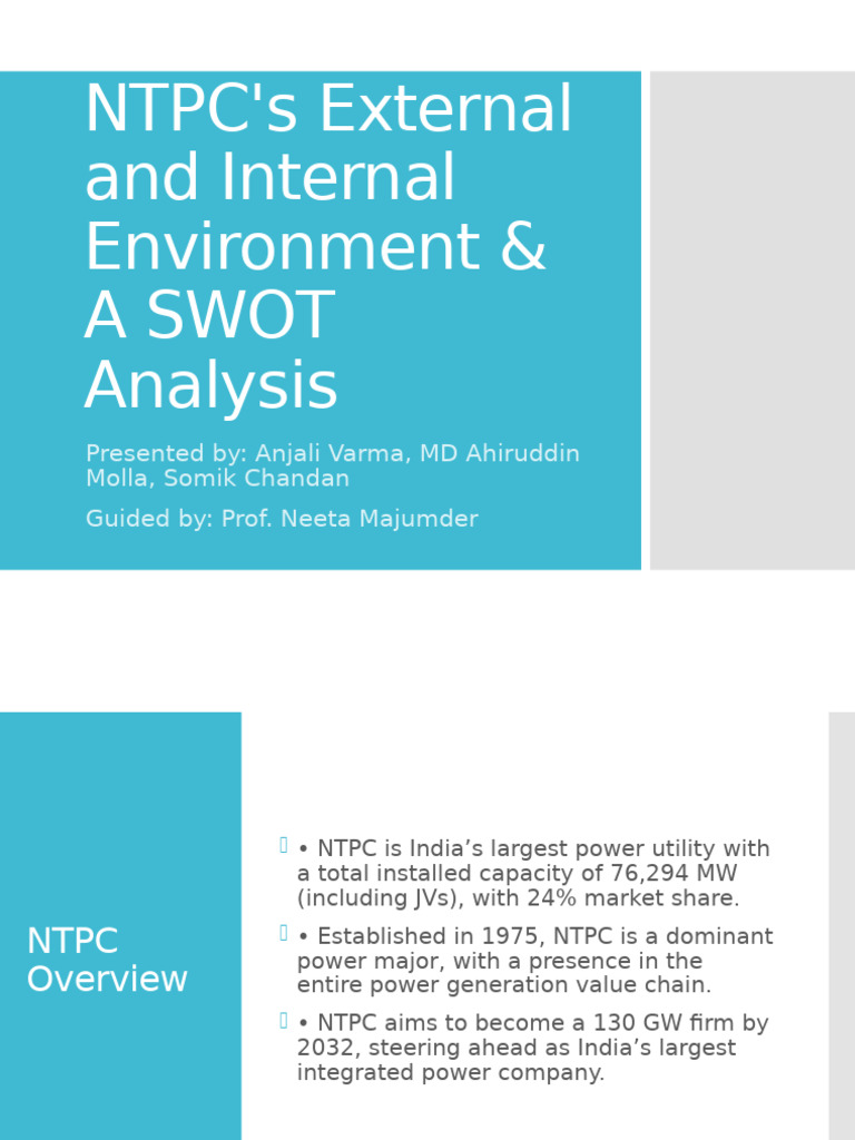 NTPC Overview Presentation | PDF