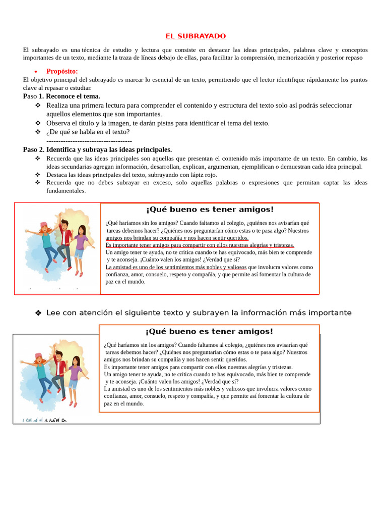 El Subrayado | PDF | Amor