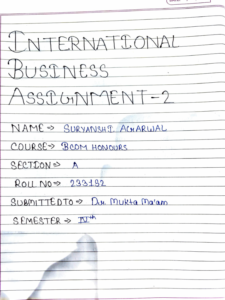 IB Assignment 2 | PDF