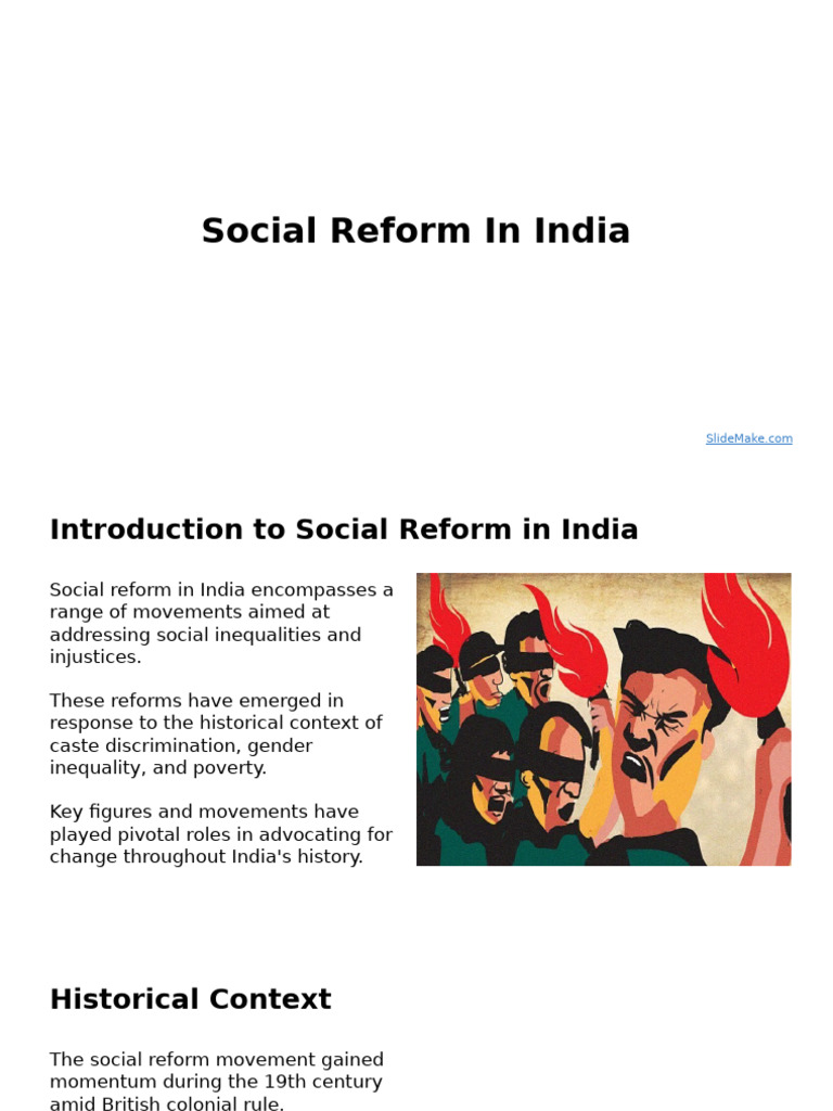 Social Reform in India | PDF | Social Exclusion | Caste