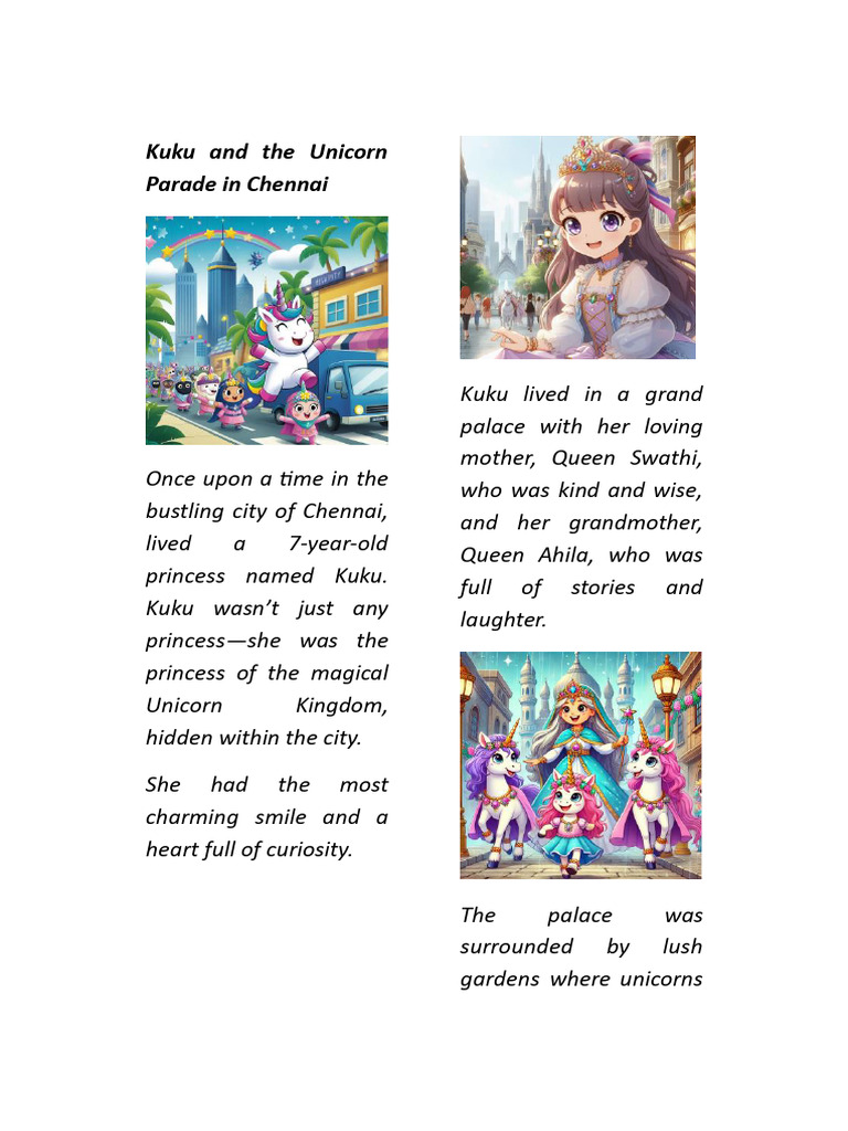 Kuku and The Unicorn Parade in Chennai | PDF