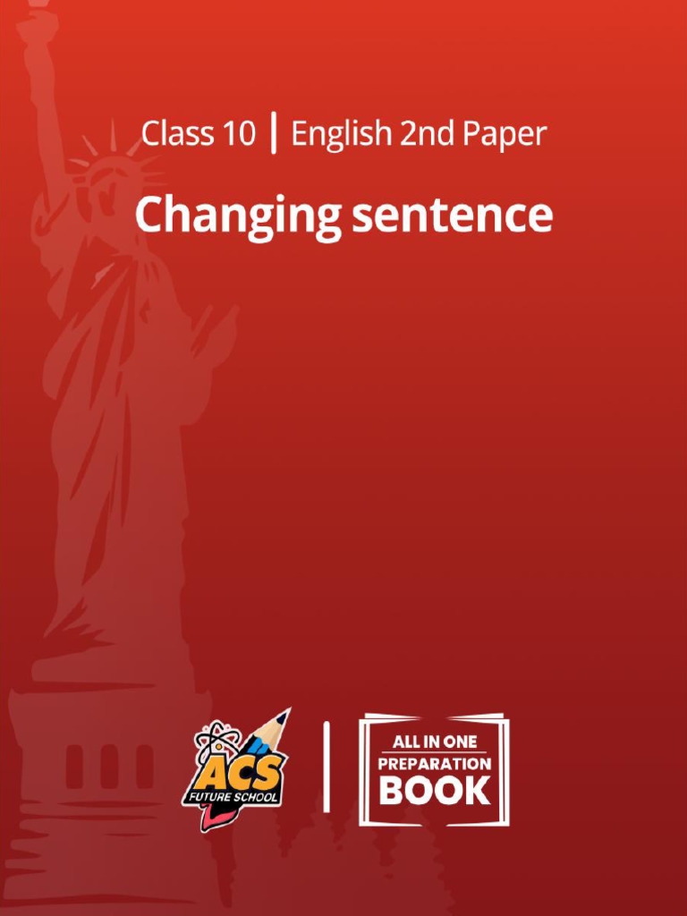 Changing Sentences: Affirmative to Negative | PDF | Subject (Grammar ...