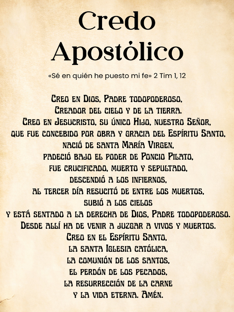 Credo Apostólico | PDF