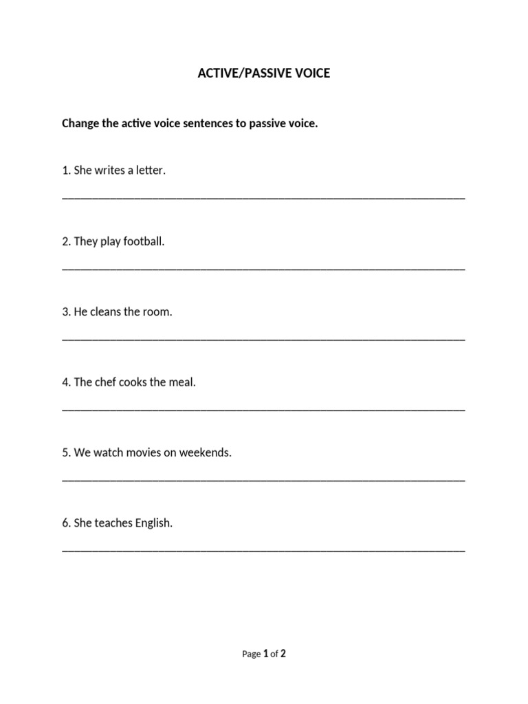 ACTIVE Passive Ws CW | PDF