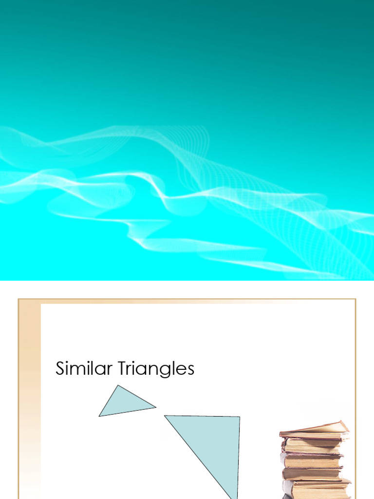 Proportion and Similarity of Triangles | PDF | Triangle | Euclidean ...