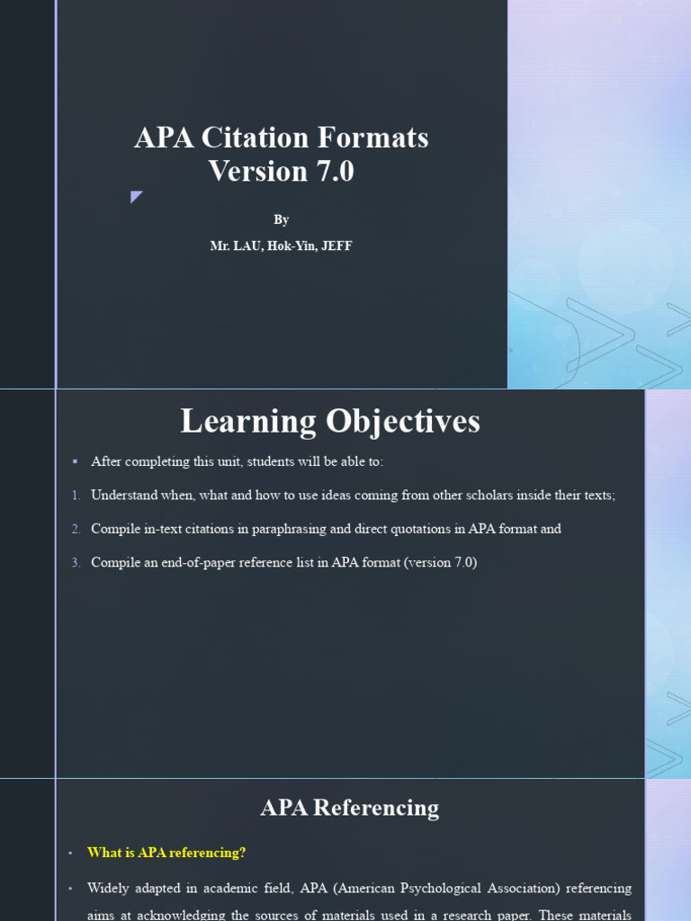 APA Citation Guide: In-Text & References | PDF | Citation | Apa Style
