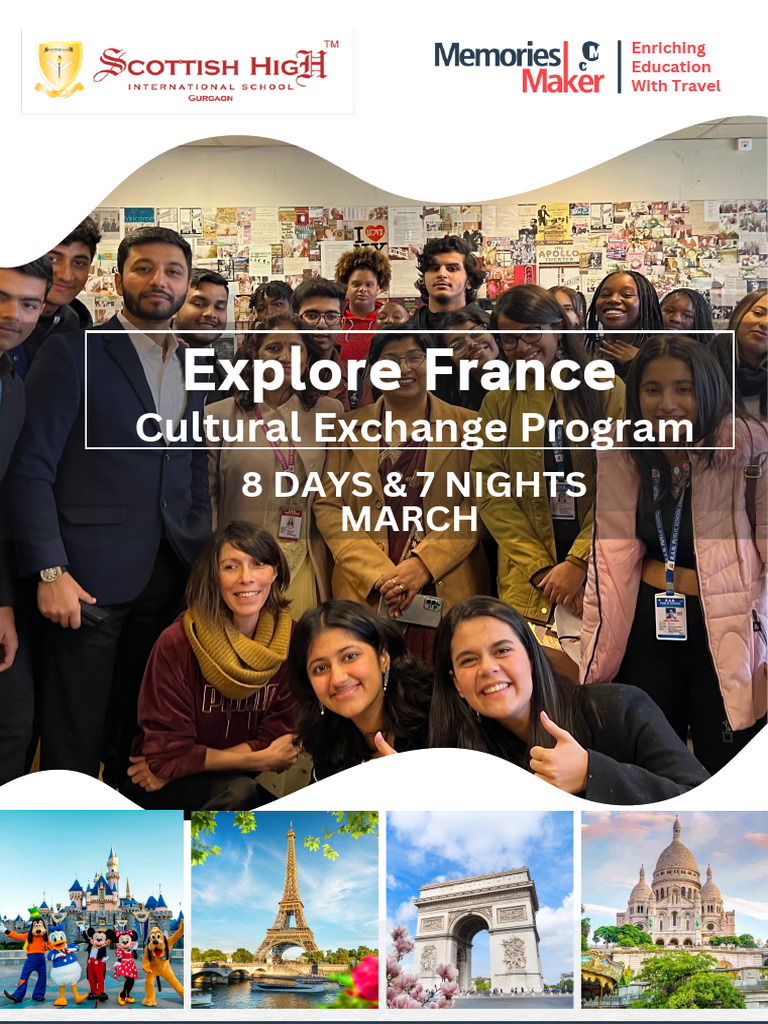 Cultural Exchange Program - France | PDF | Meal | Paris
