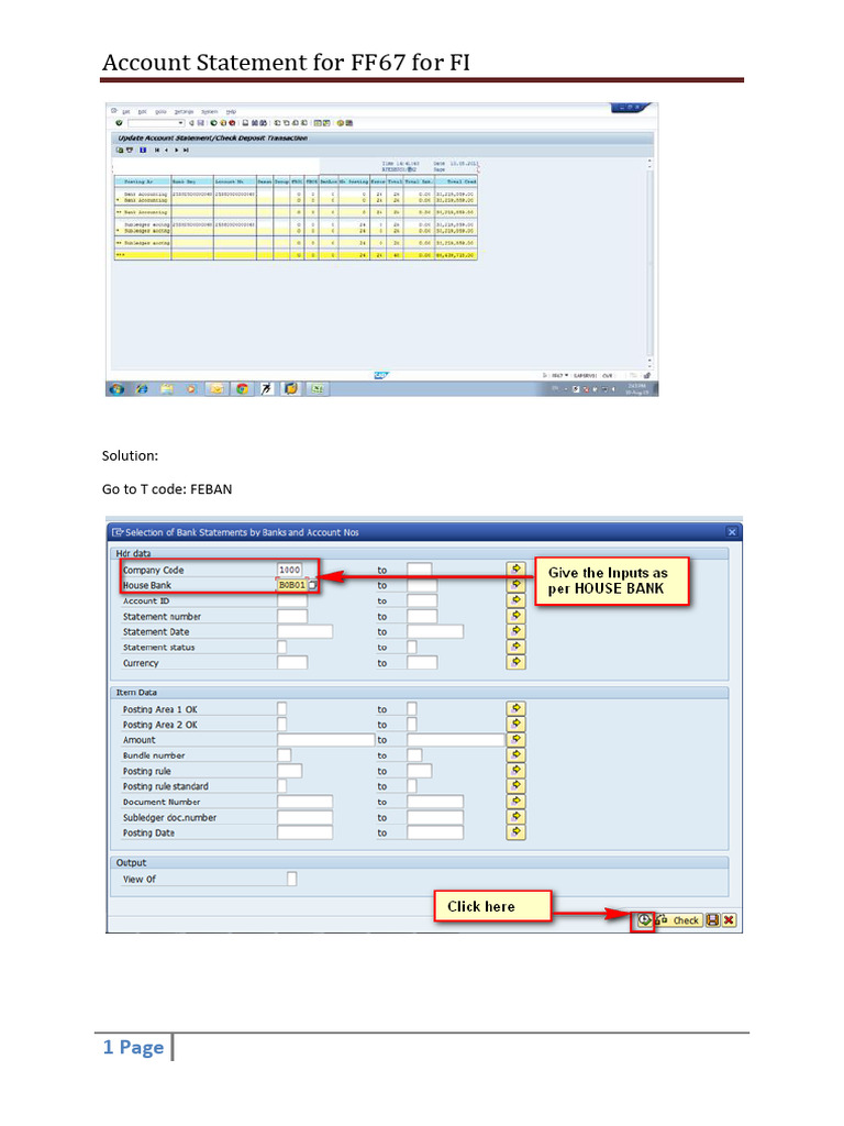 Bank_User-manual_FEBAN_Account-Statement-for-FF67-Process-document | PDF
