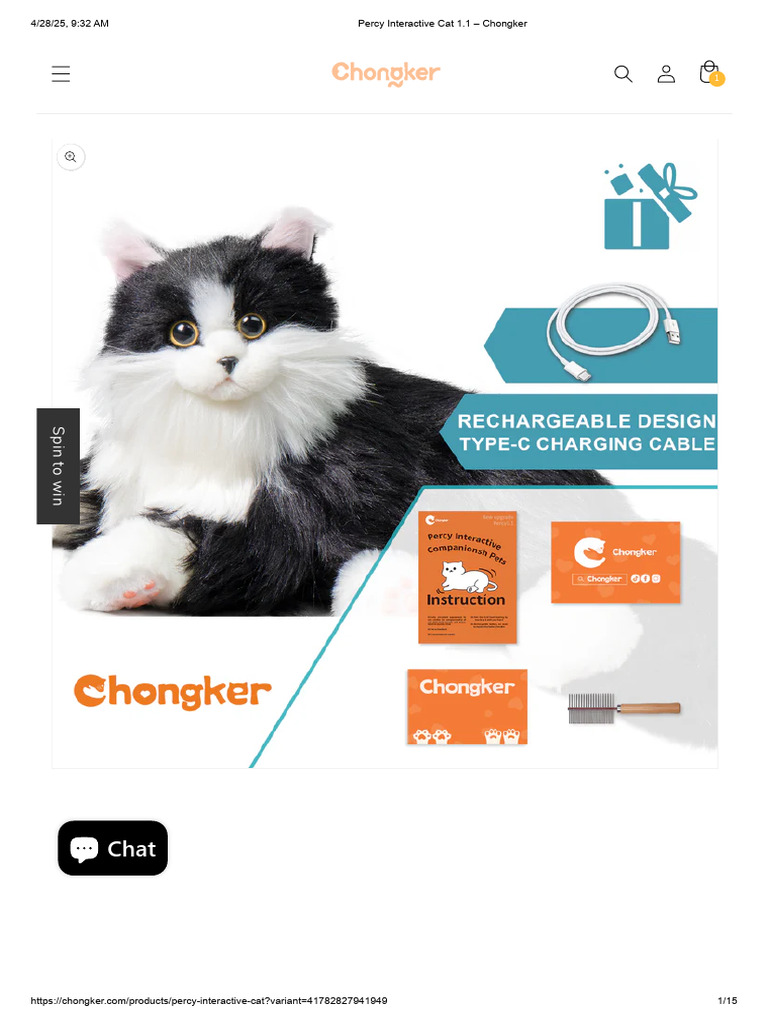 Percy Interactive Robot Cat 1.1 | PDF | Cats | Animals And Humans