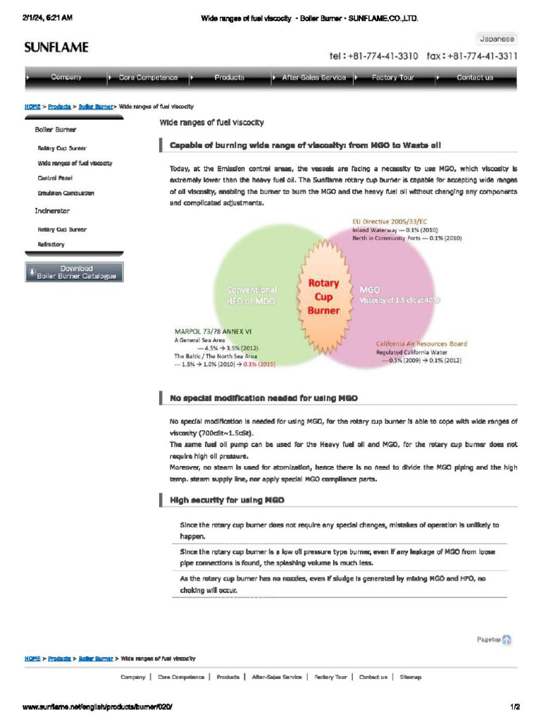 Sunflame LSMGO Info. Text Recogn | PDF | Chemical Energy Sources | Fuels