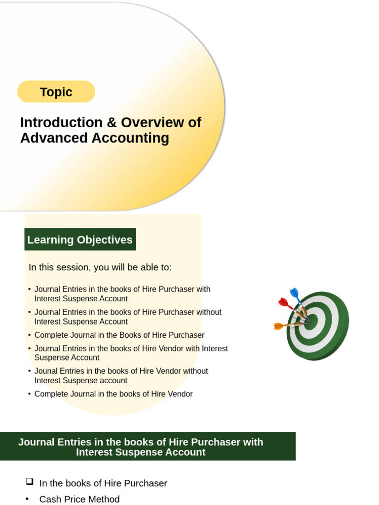 Hire Purchase System Overview and Entries | PDF | Financial Economics ...
