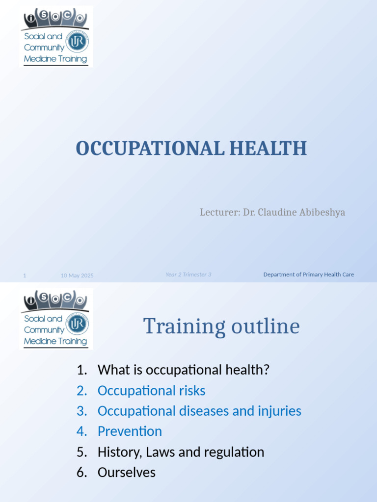 NHS Occupational Health Overview | PDF | Occupational Safety And Health ...