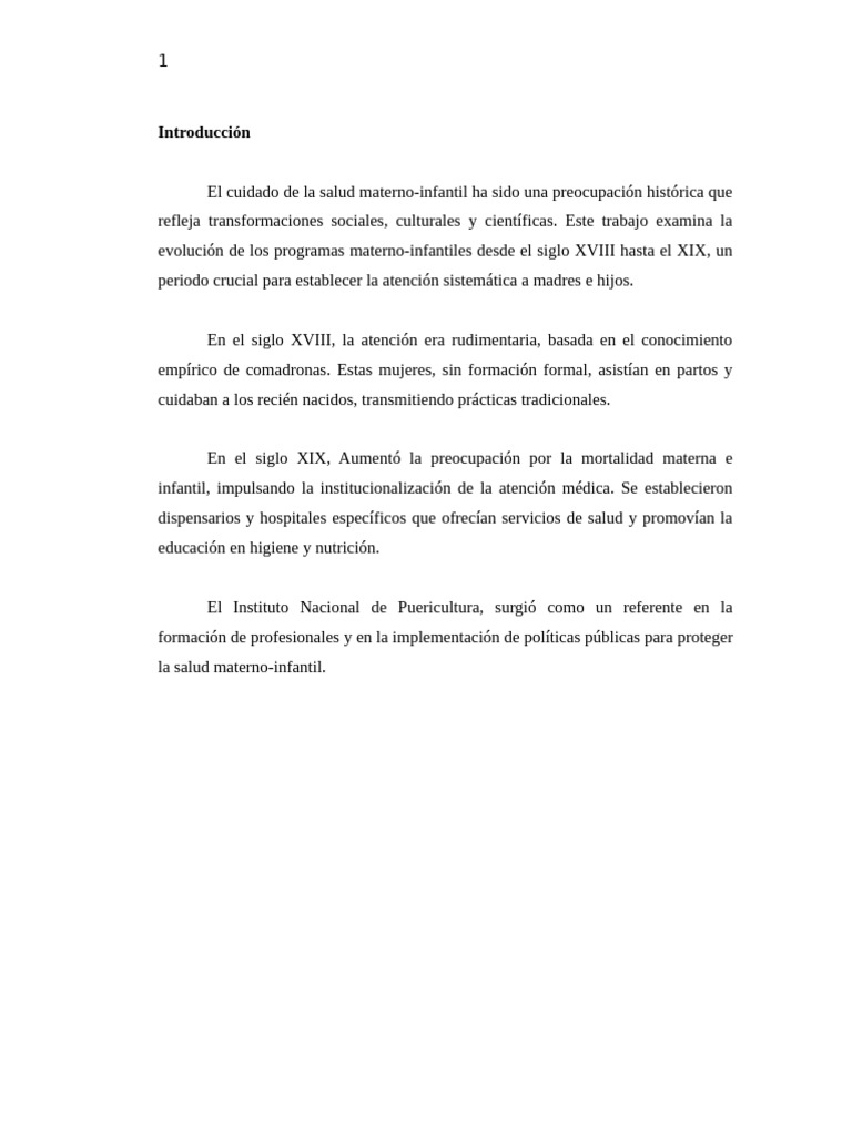 Programa Materno Infantil | PDF | Partería | Cuidado de la salud