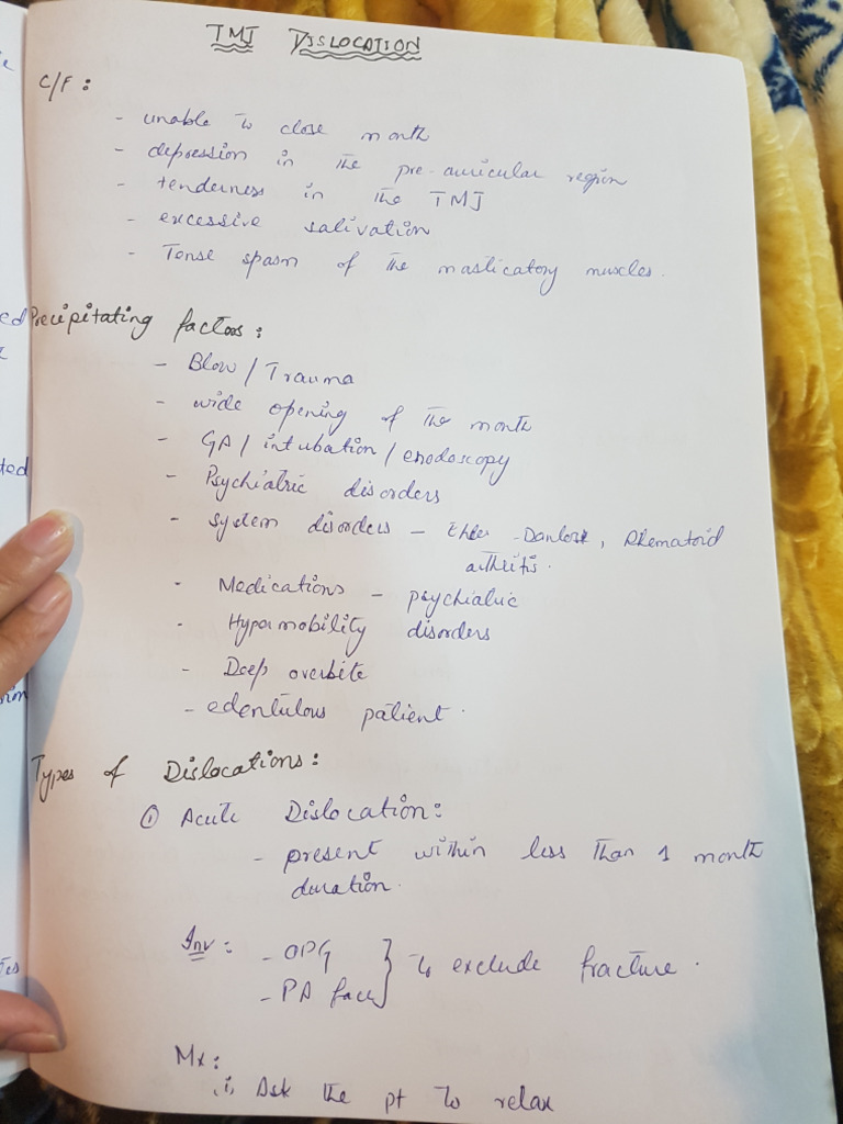 TMJ Dislocation | PDF