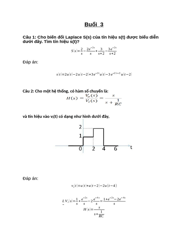 Đáp Án BTCC - Bu I 3 | PDF