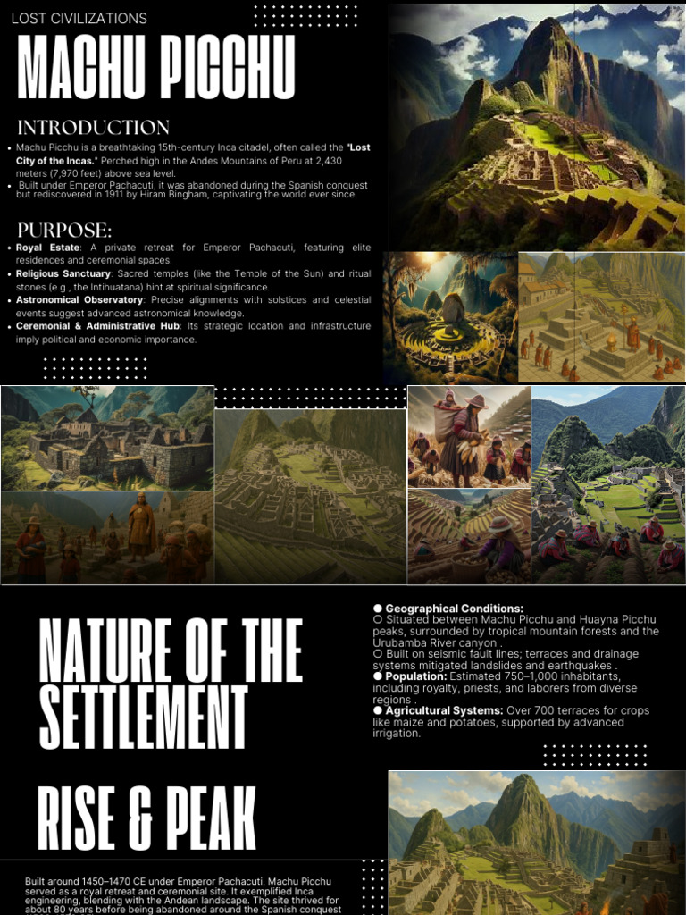 MACHU PICCHU_20250429_144551_0000 | PDF | Machu Picchu | Inca Empire