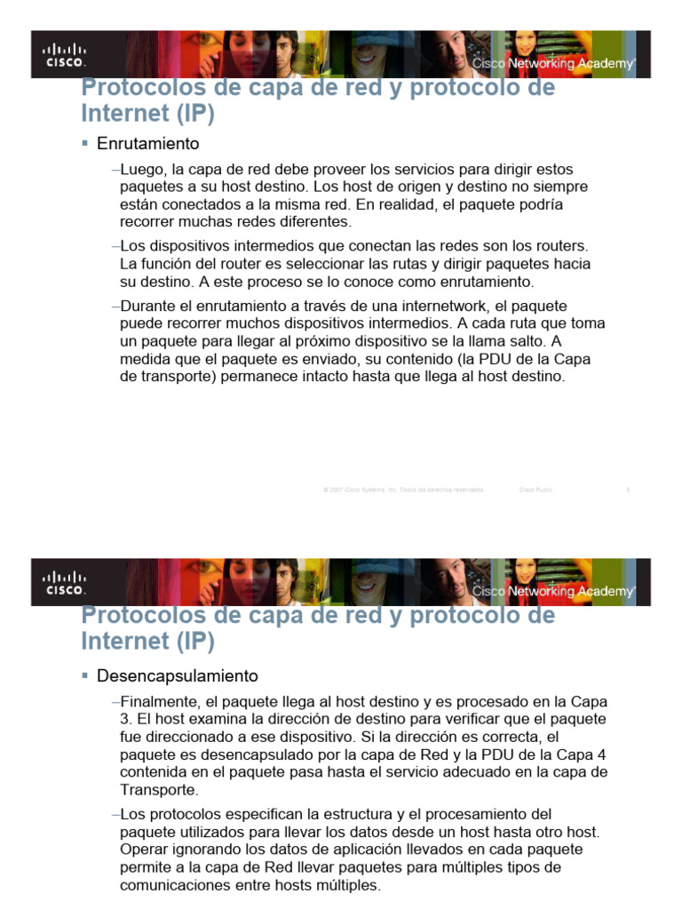 Ccna 2 | PDF | Protocolos de internet | Paquete de red