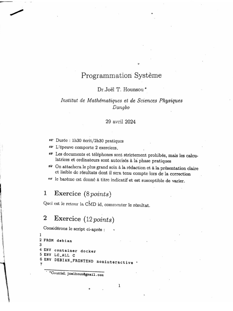 Devoirs Semestre2 2023-2024 | PDF