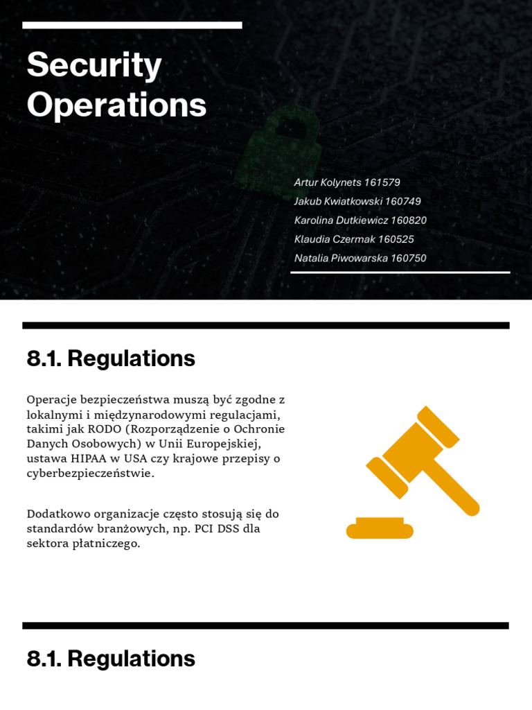 Security Operations | PDF