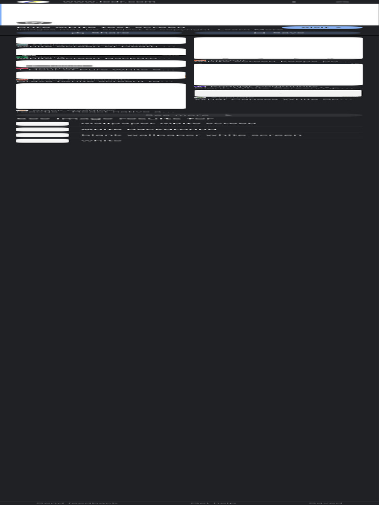 White Screen - Google Search | PDF