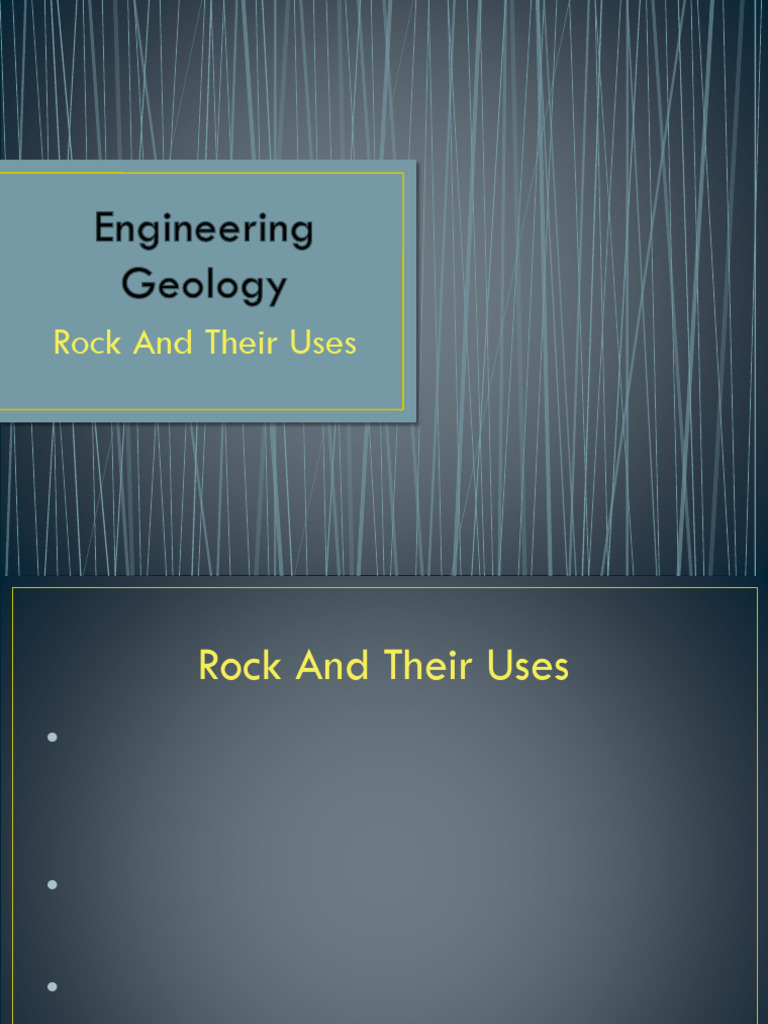 Engineering Geology 6 | PDF | Rock (Geology) | Geology