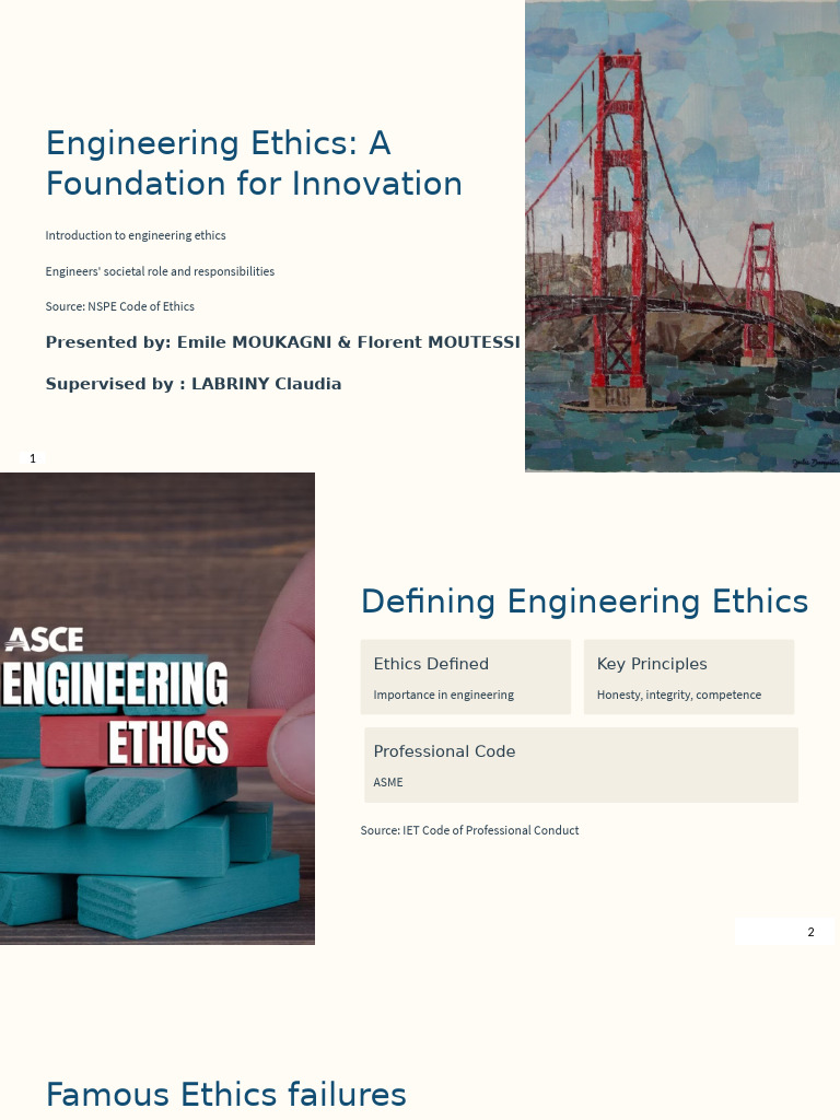 Engineering Ethics A Foundation For Innovation | PDF