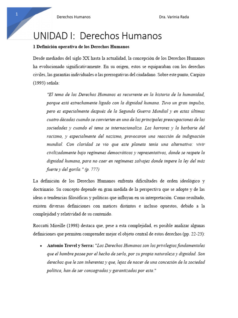 Texto Tema 1 Primera Parte | PDF | Derechos humanos | Derechos