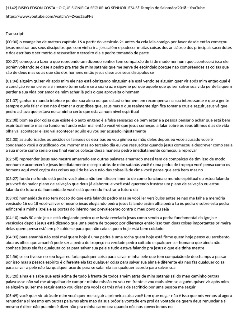 O Que Signifca Seguir JESUS | PDF | Jesus | São Pedro