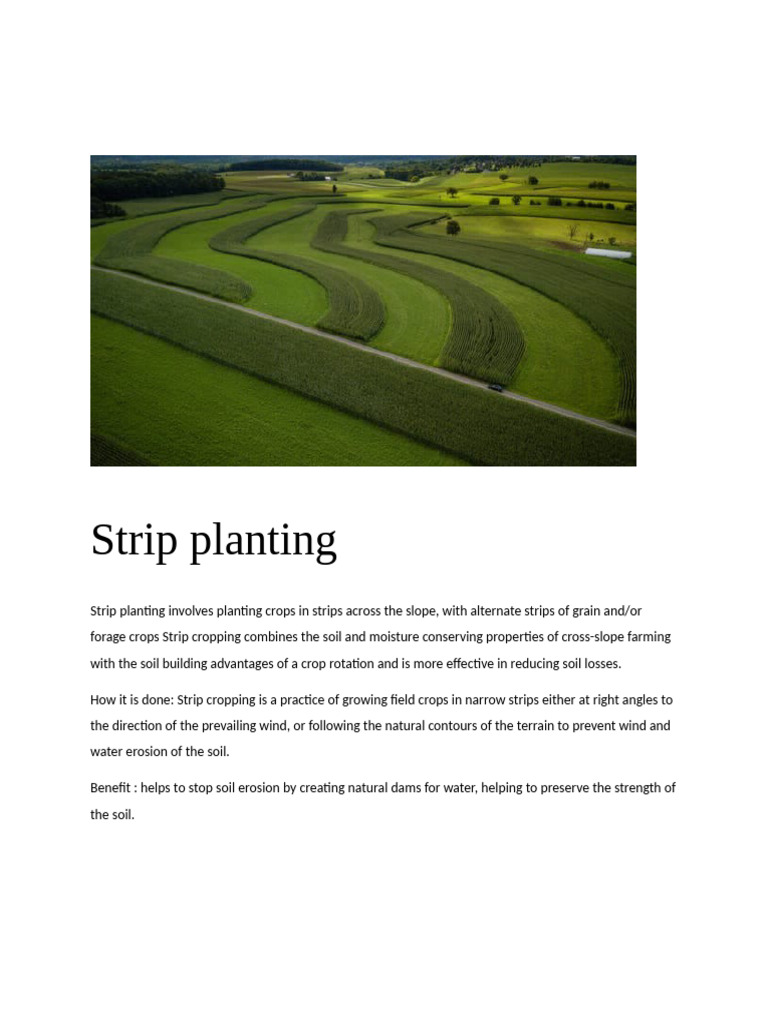 Benefits of Strip Cropping Techniques | PDF