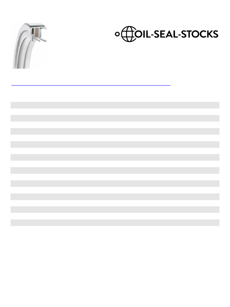 Garlock PS-Seal 50x70x10 Specifications | PDF